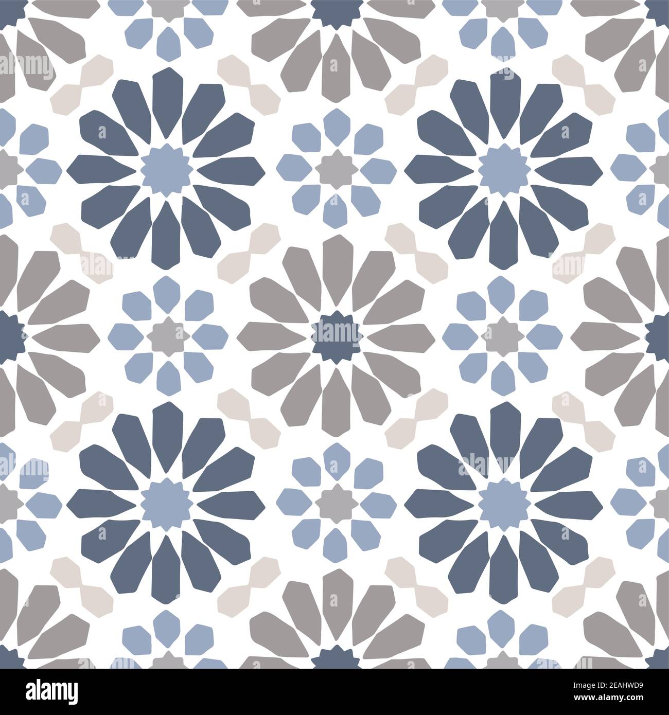 Hand drawn stars shaped Moroccan seamless pattern for Ramadan Kareem ...