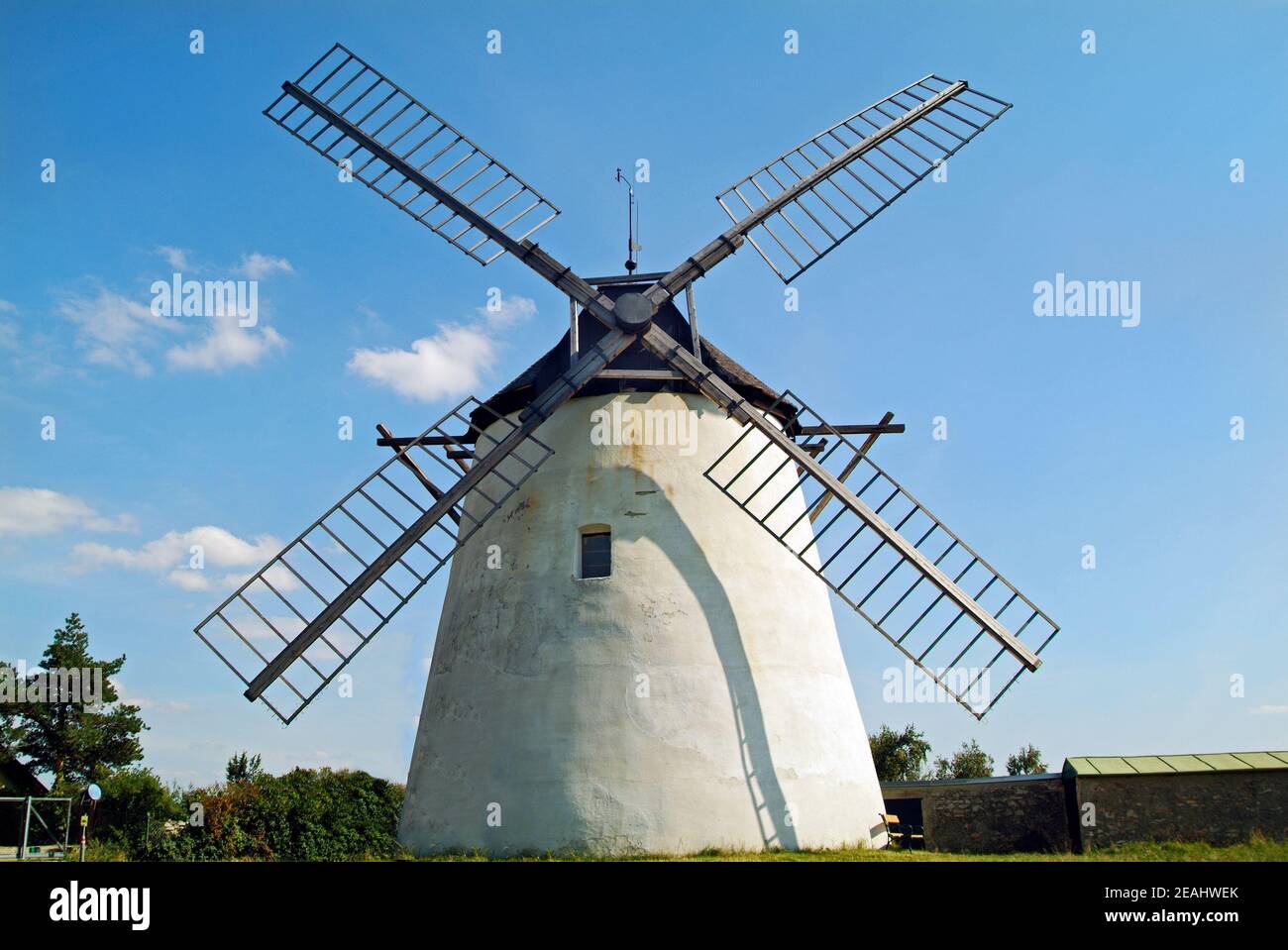 Austria, windmill in Retz Stock Photo - Alamy