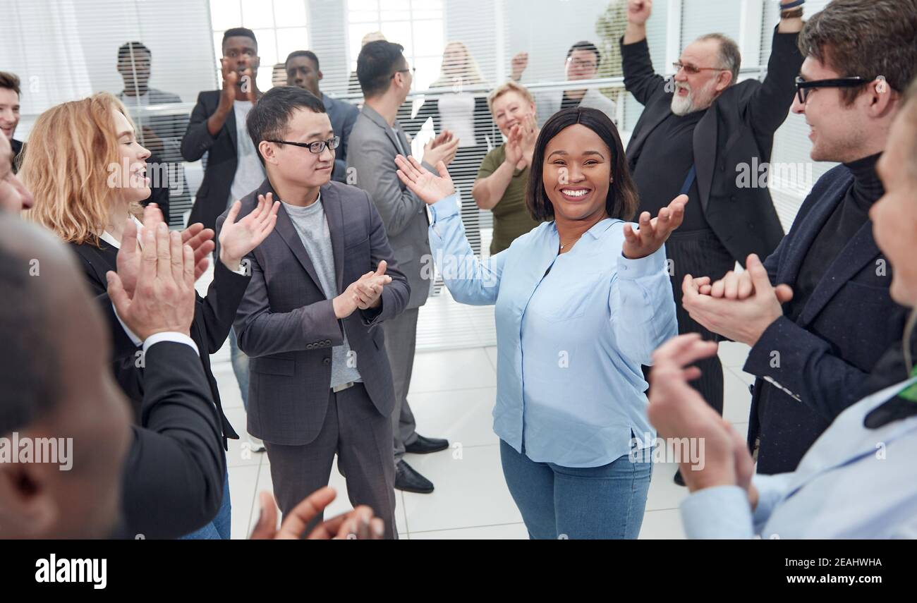 large international business team celebrating their success Stock Photo ...