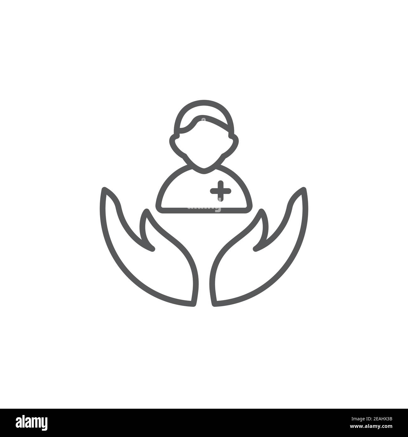 Patient icon, color, line, outline vector sign, linear style pictogram ...