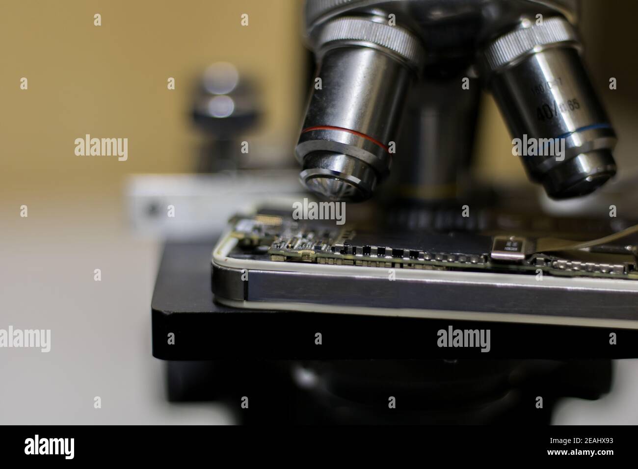Horizontal microscope hi-res stock photography and images - Alamy