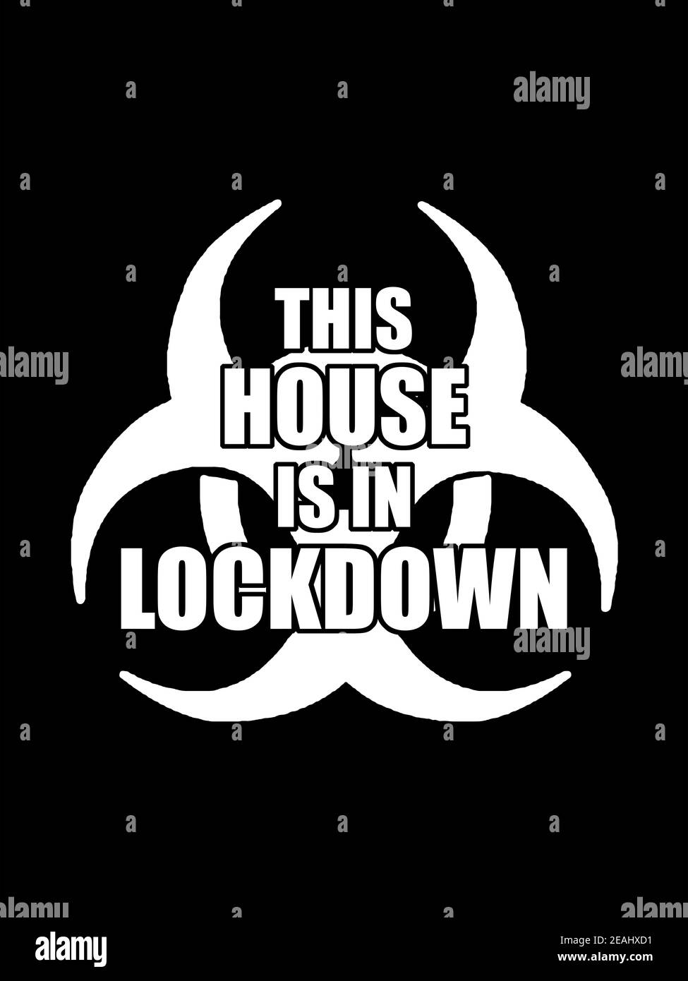 House in Lockdown Stock Photo - Alamy