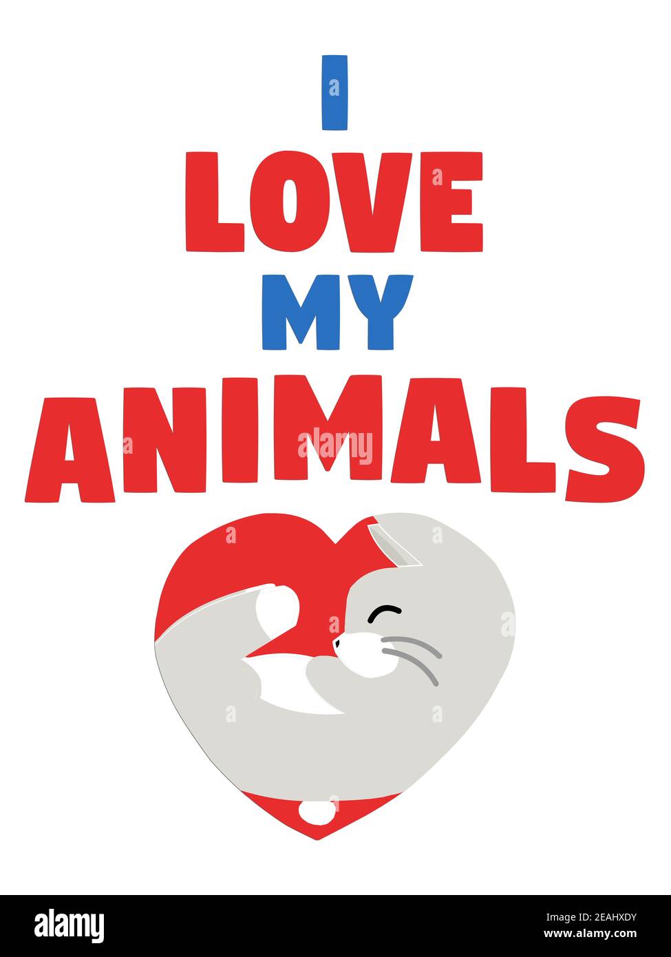 I love my animals Stock Photo - Alamy