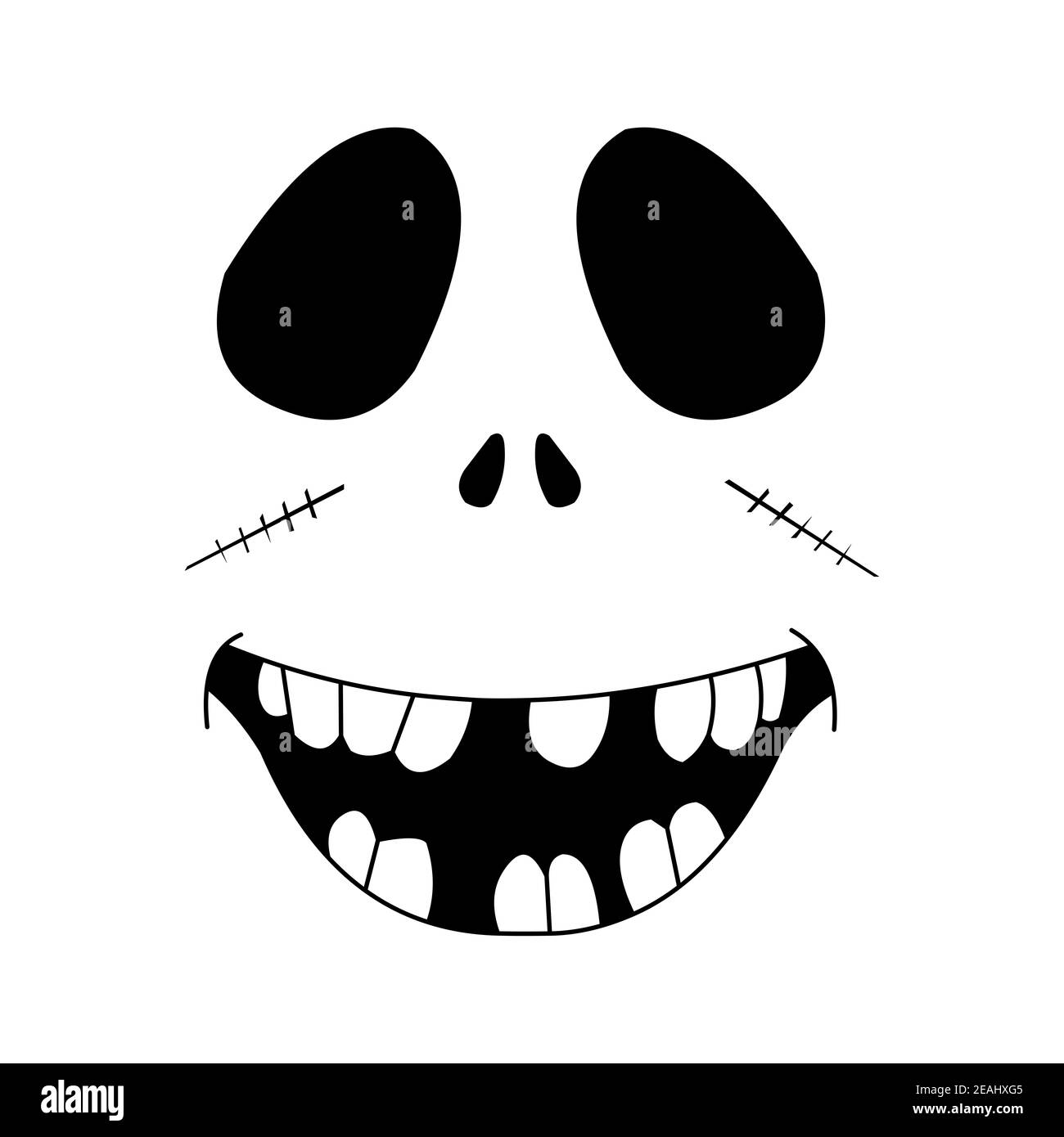 Smiling Zombie Face Stock Photo - Alamy