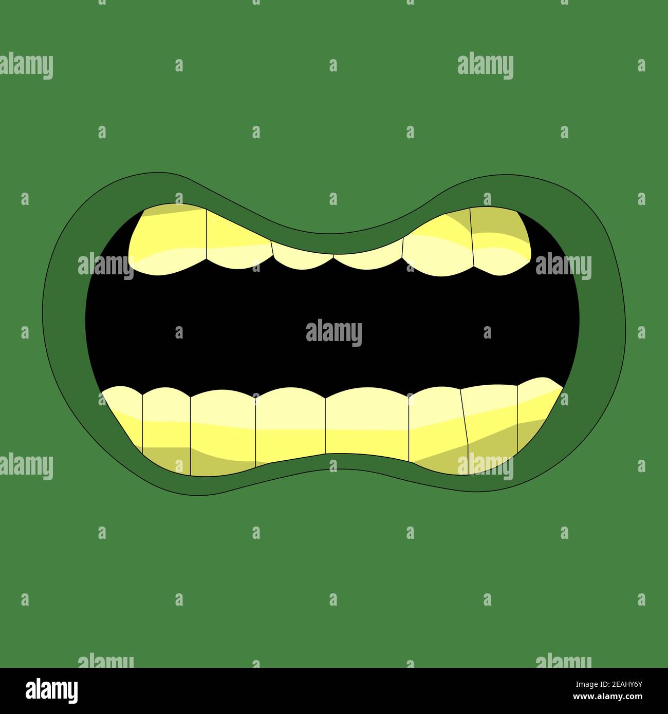 Cartoon grinning mouth hi-res stock photography and images - Alamy