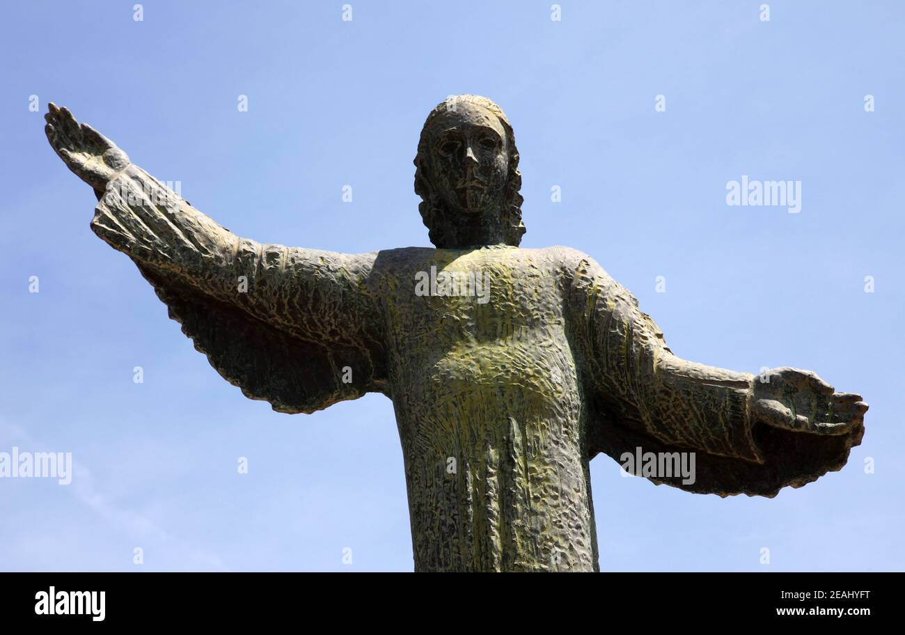 Statue of archangel Gabriel in Croatian shrine Vepric Stock Photo - Alamy