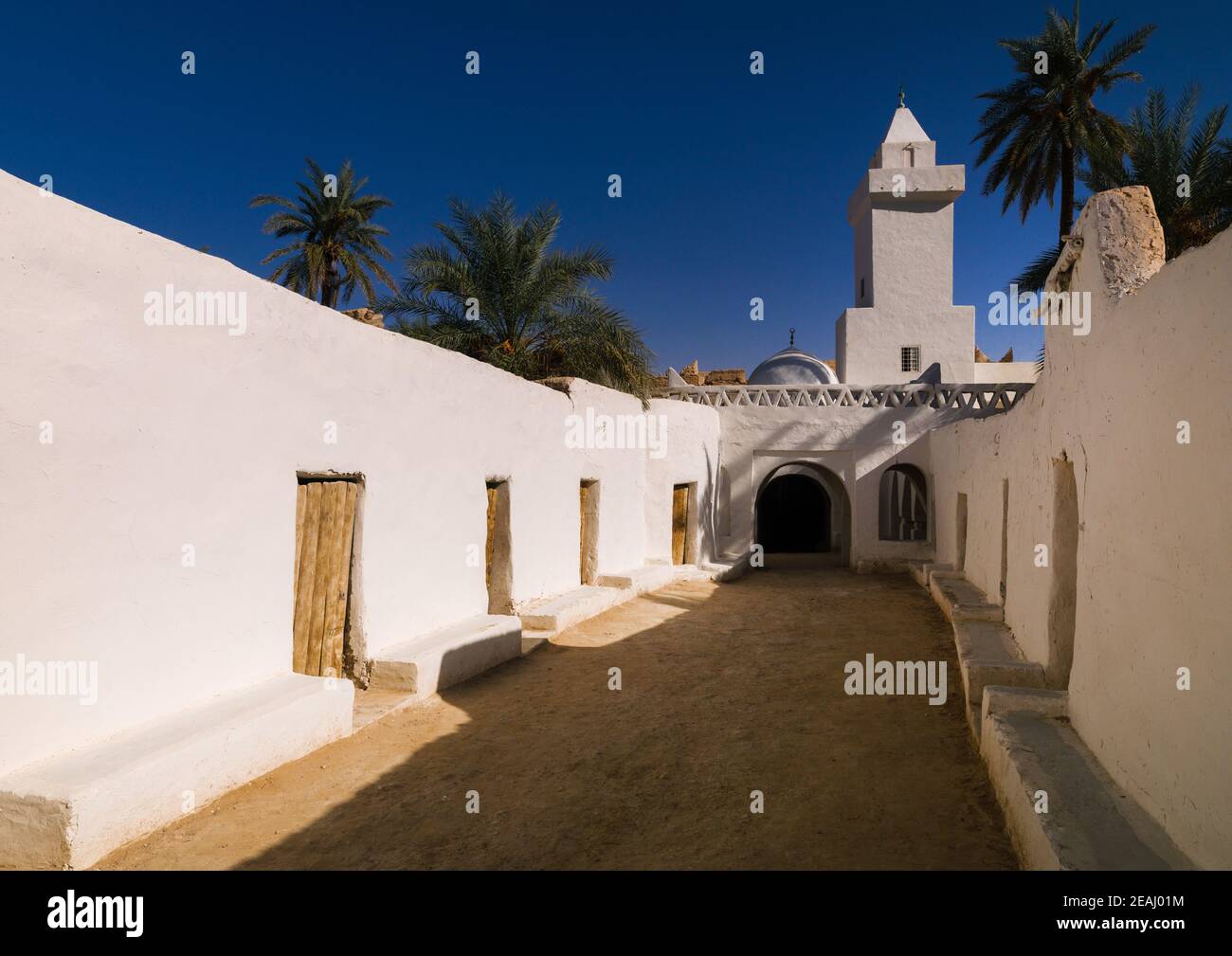 Osman mosque in jarasan street, Tripolitania, Ghadames, Libya Stock ...