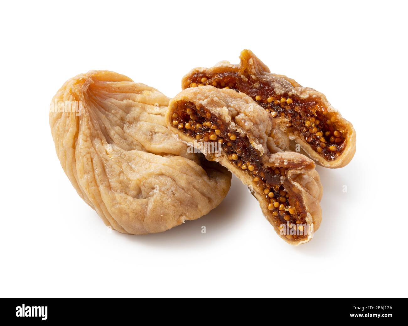 Sliced dry figs on Cut Out Stock Images & Pictures - Alamy