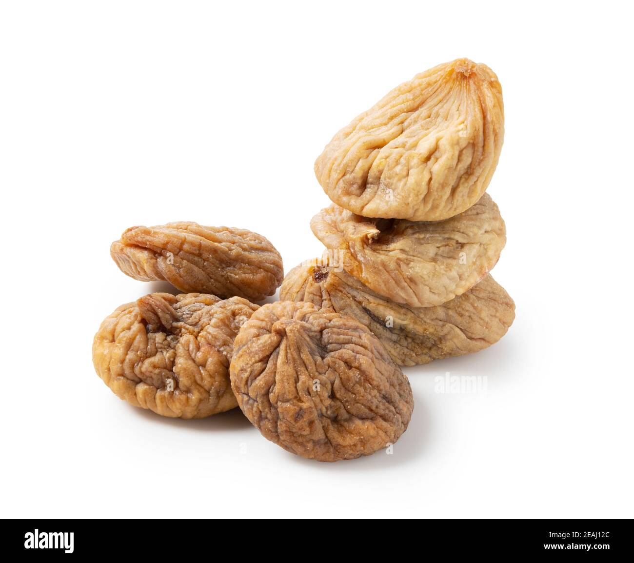 Dried figs on a white background Stock Photo - Alamy