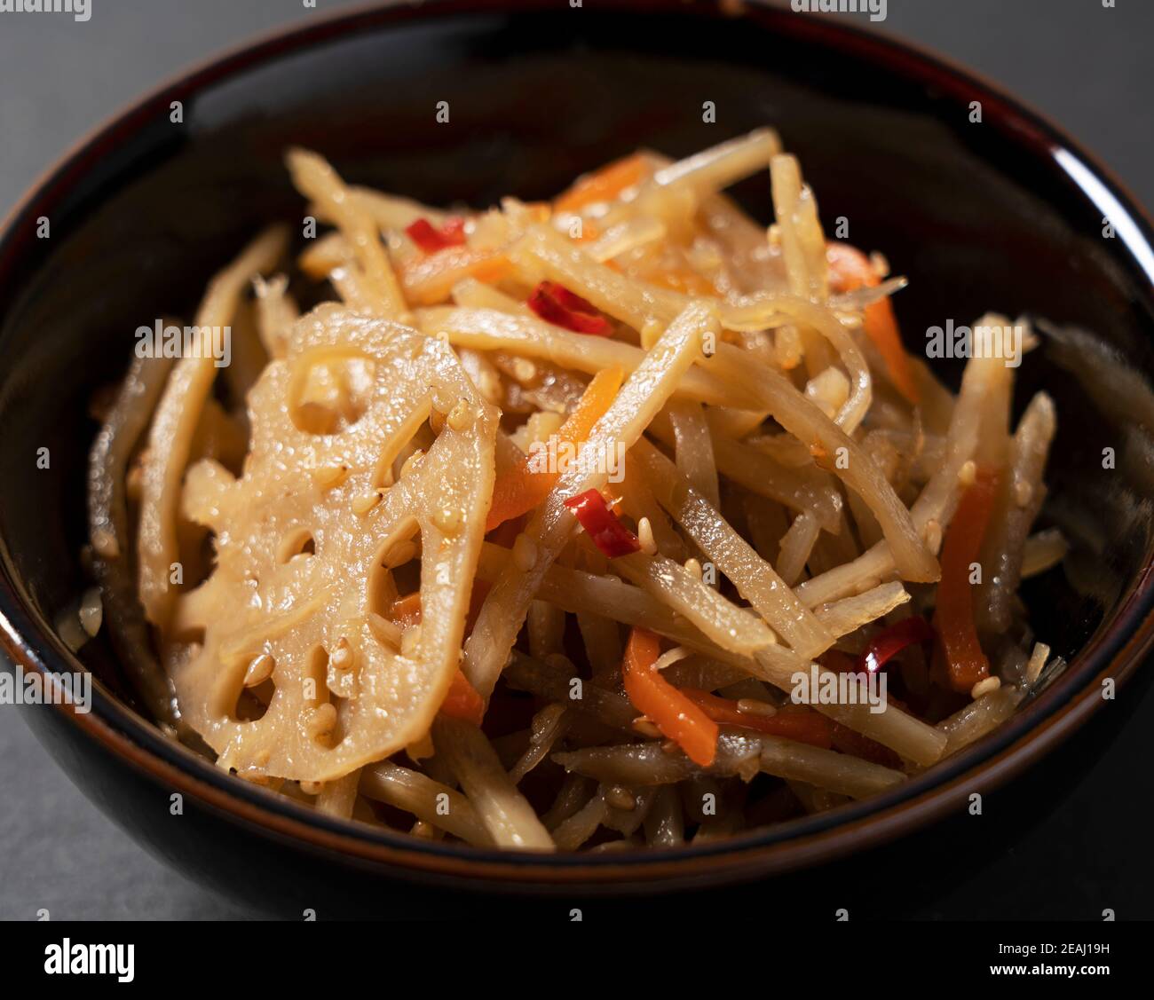 Kinpira gobo burdock root hi-res stock photography and images - Alamy