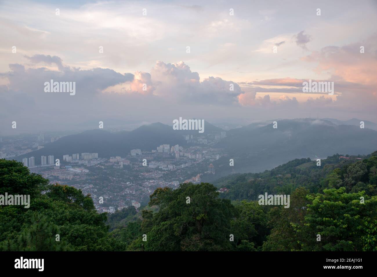 Farlim down view from Penang Hill Stock Photo - Alamy