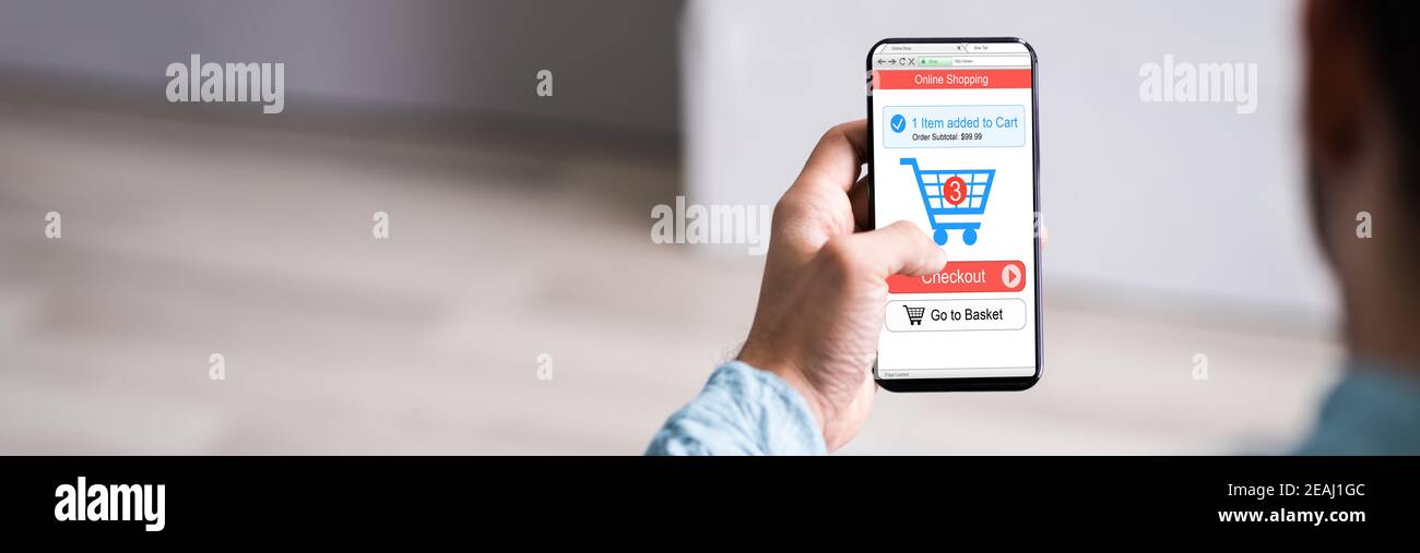 Online Ecommerce Shopping Checkout Stock Photo - Alamy