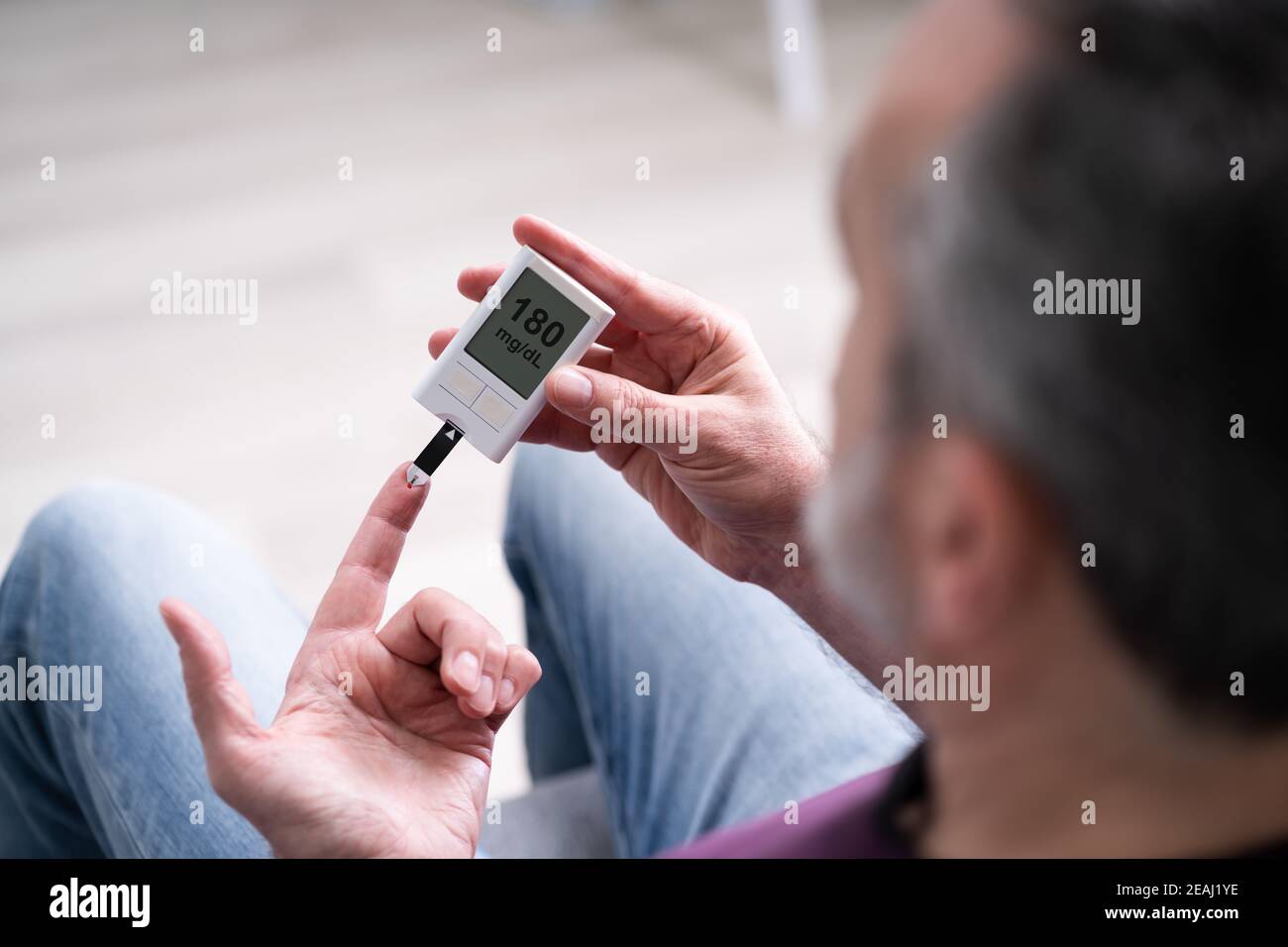 Happy glucometer hi-res stock photography and images - Alamy