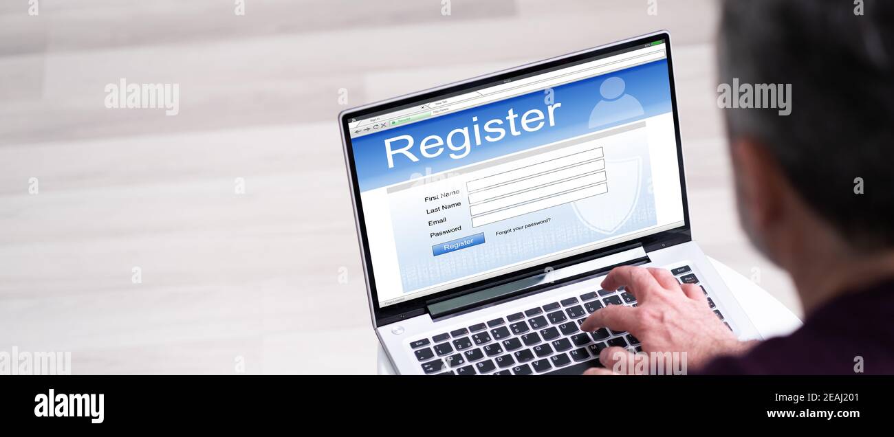 Password form hi-res stock photography and images - Alamy