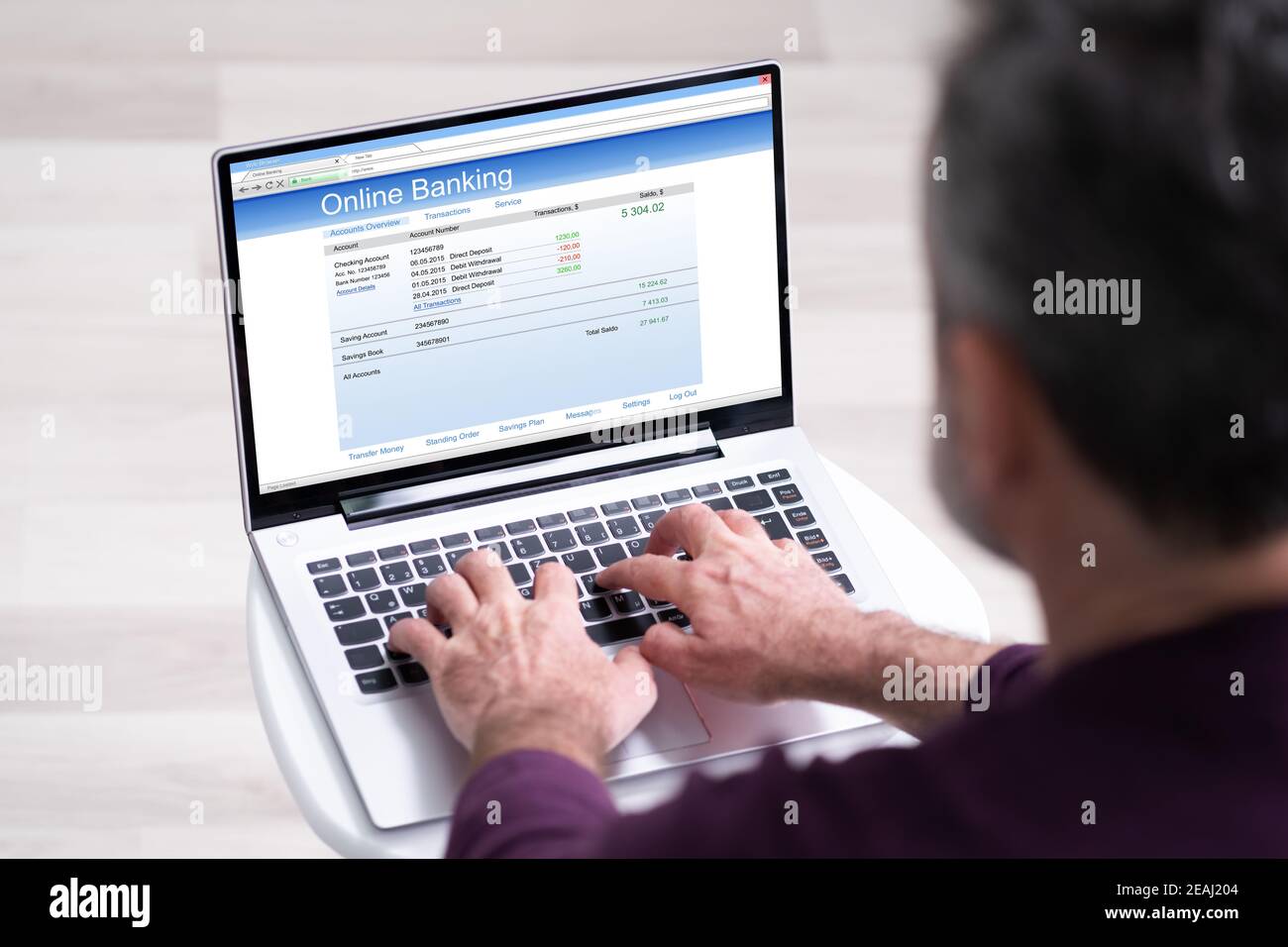 Old Man Saving High Resolution Stock Photography and Images - Alamy