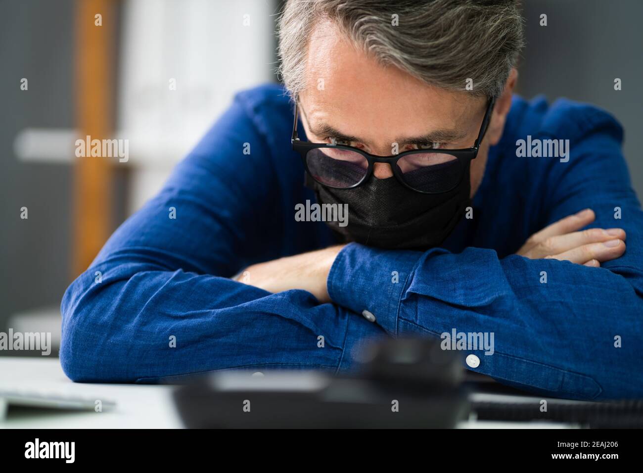 Waiting Landline Telephone Call Stock Photo - Alamy