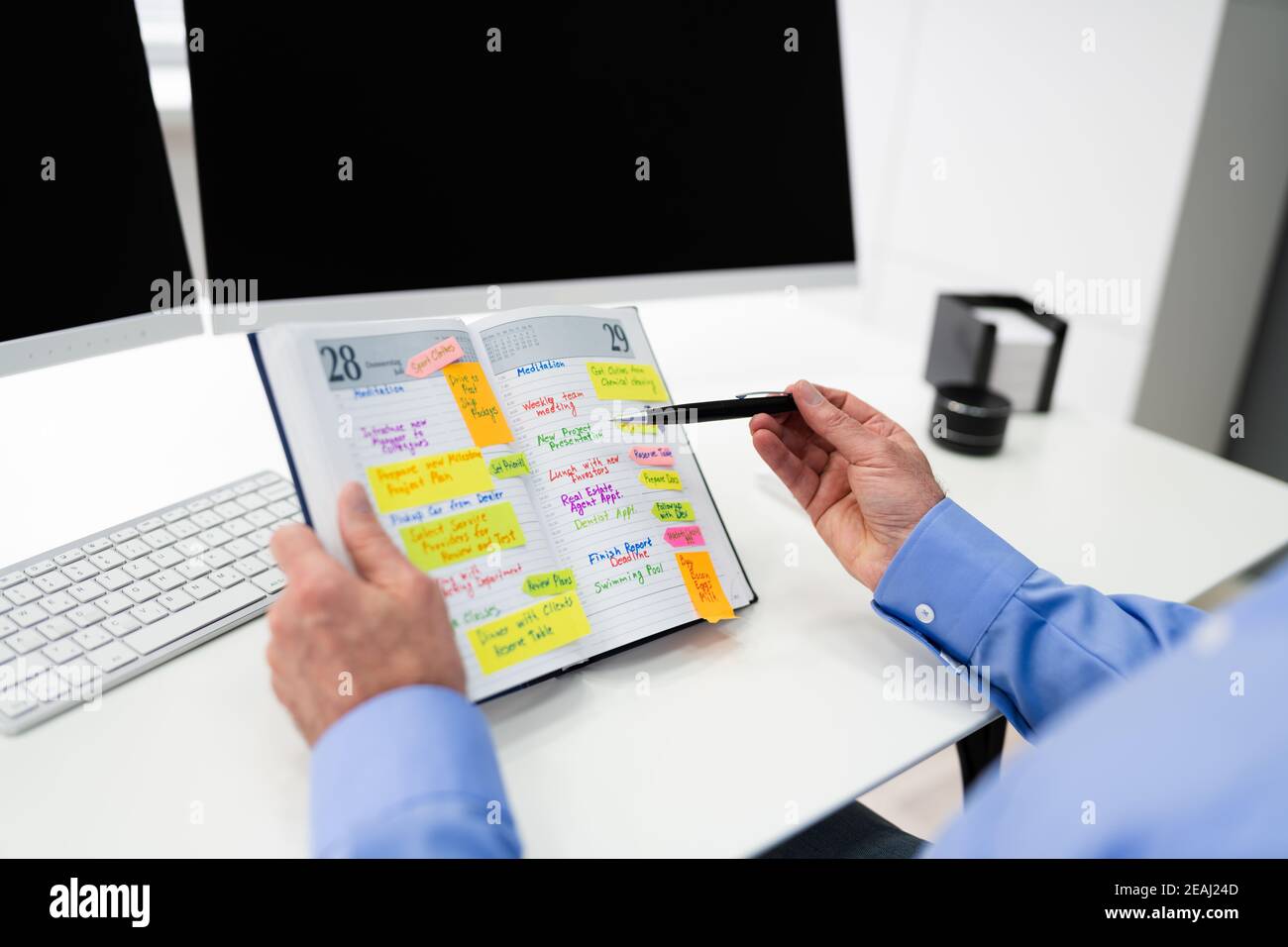 Calendar Agenda Schedule Planning Stock Photo - Alamy