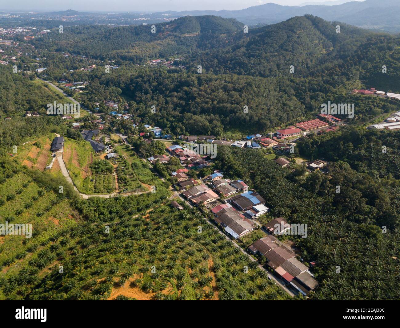 Aerial view of farm house hi-res stock photography and images - Alamy