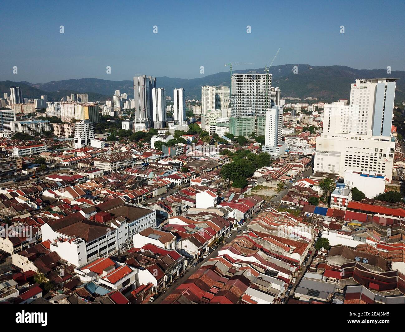 Aerial rooftop Georgetown Stock Photo - Alamy