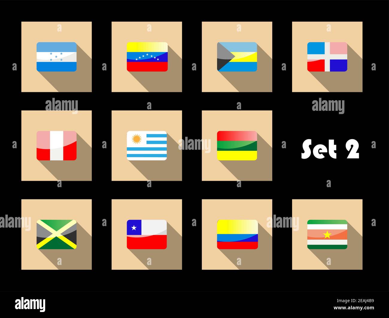 Dominican republic chile flag Stock Vector Images - Alamy