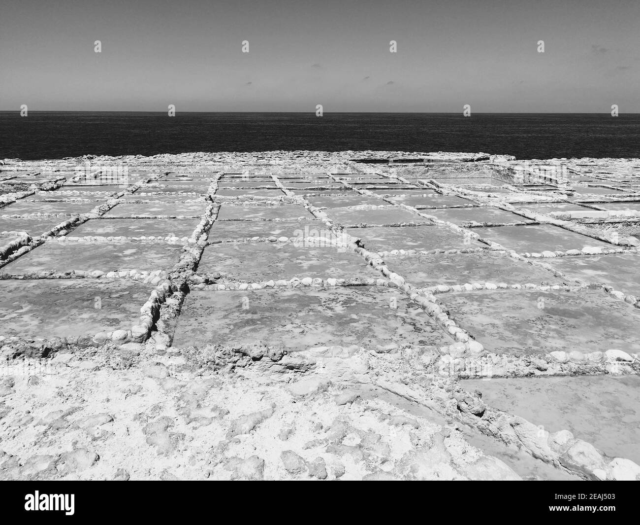 Sea water saltworks Black and White Stock Photos & Images - Alamy