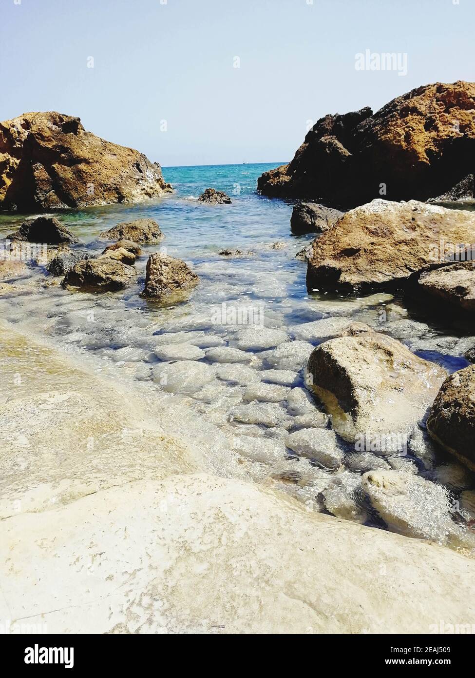 blue mediterranean sea rocks coast 4 Stock Photo - Alamy