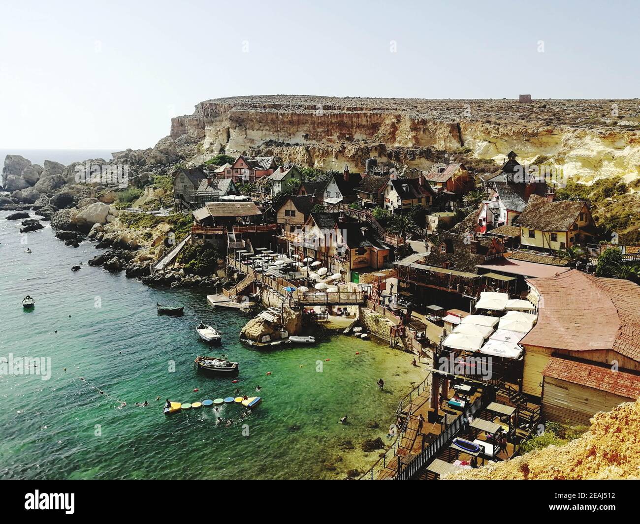 Popeye village malta hi-res stock photography and images - Alamy