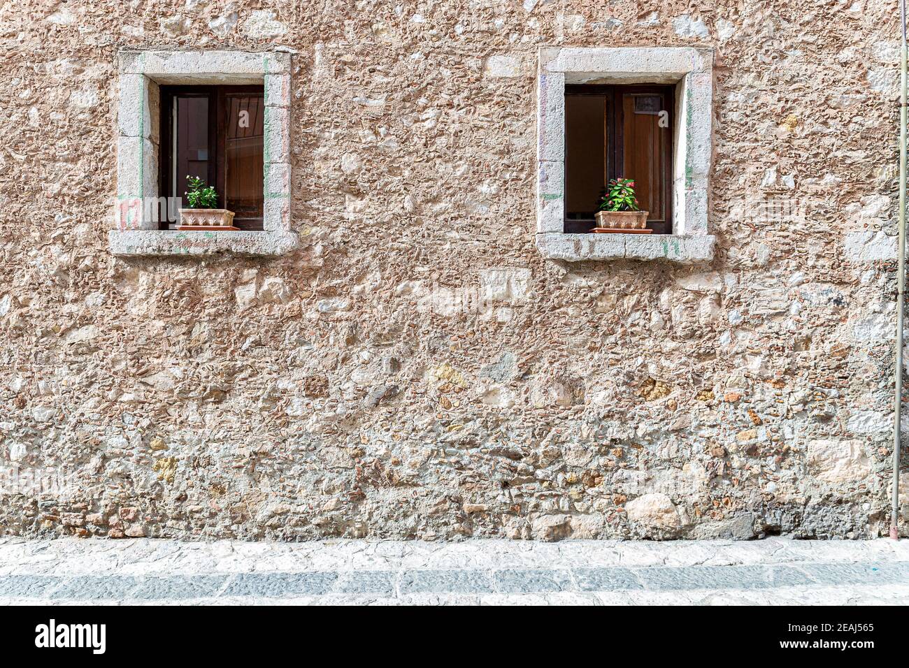 Two wooden windows Stock Photo - Alamy