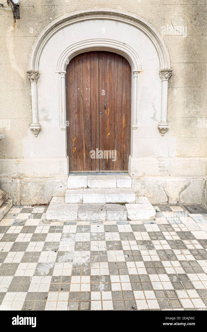 Ancient wooden door Stock Photo - Alamy