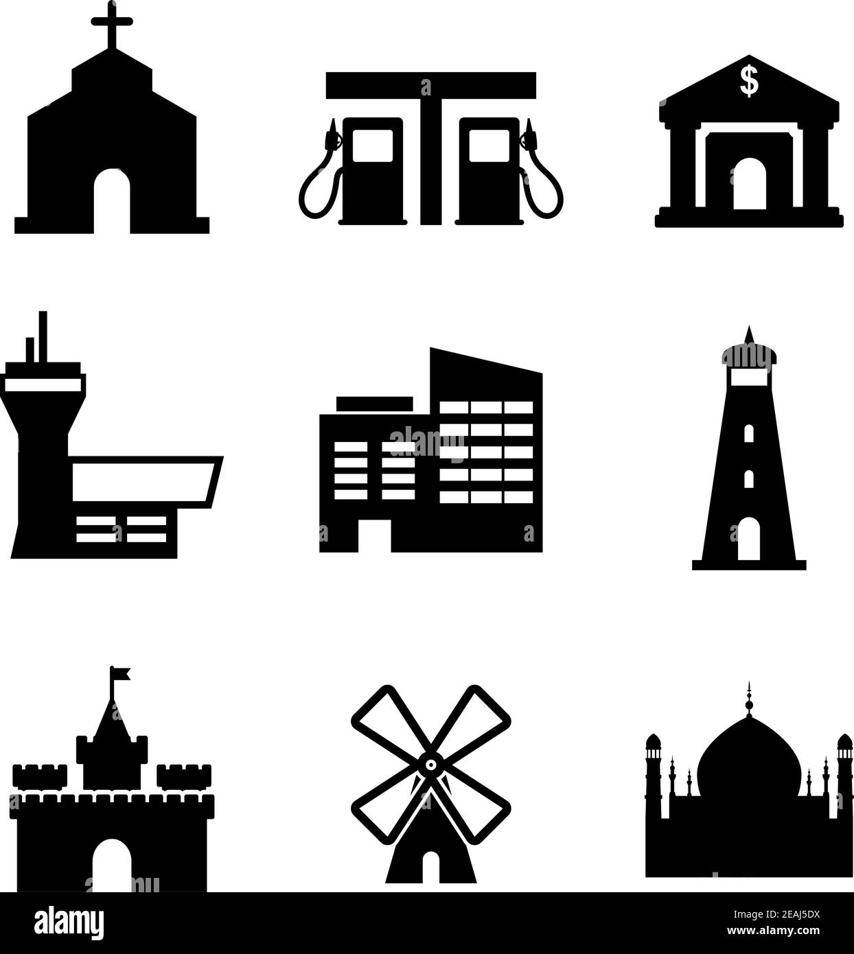 Castle windmill Cut Out Stock Images & Pictures - Alamy