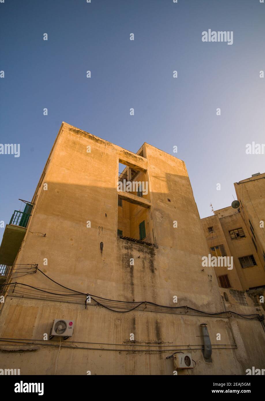 Building from the italian settlement, Tripolitania, Tripoli, Libya Stock Photo - Alamy