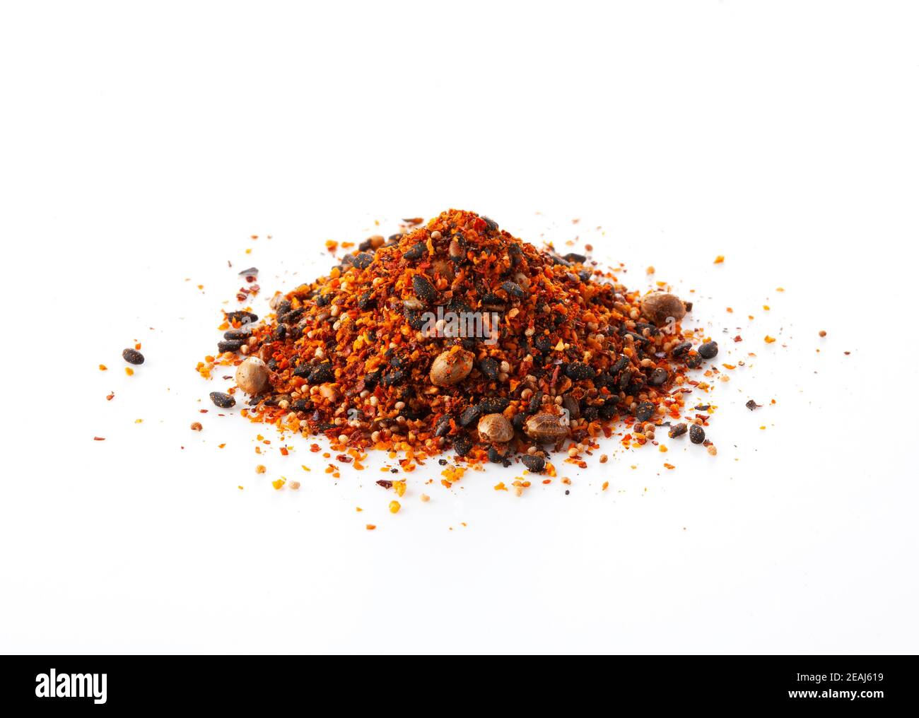 Shichimi pepper.Blend of seven spices Stock Photo - Alamy