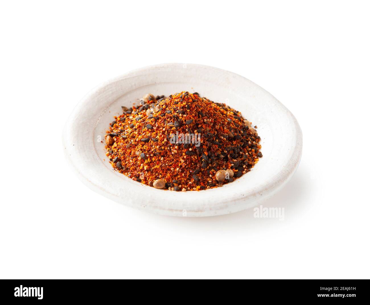 Shichimi pepper.Blend of seven spices Stock Photo - Alamy