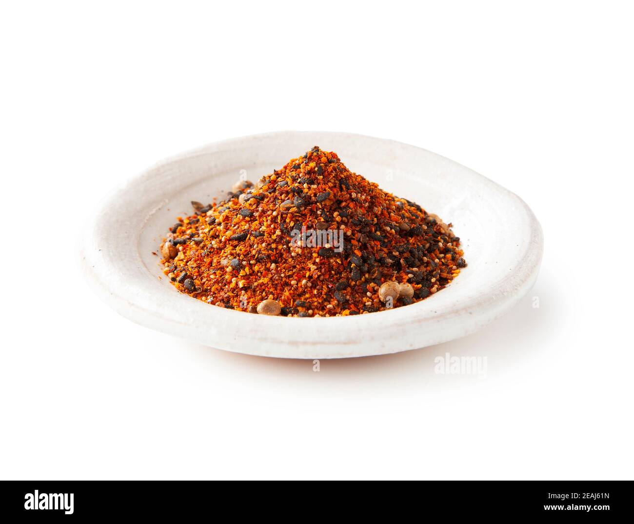 Shichimi pepper.Blend of seven spices Stock Photo - Alamy
