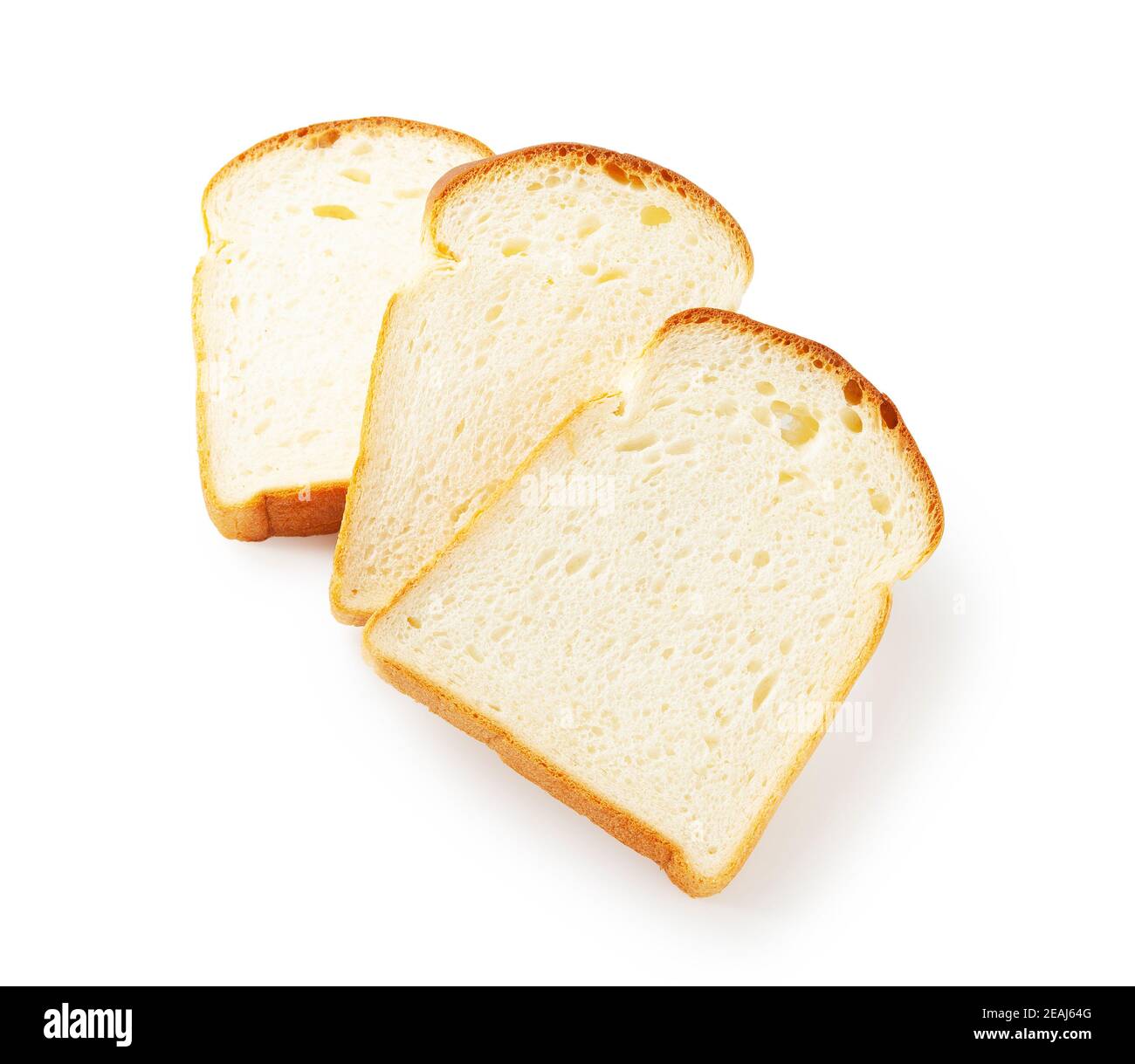 Slice of white bread isolated on white Stock Photo - Alamy