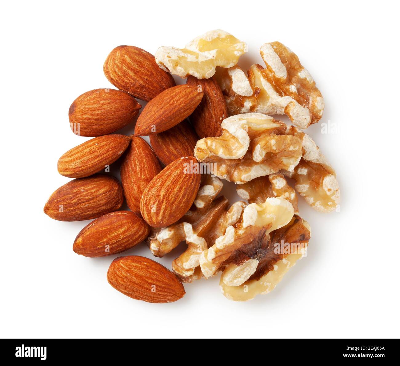 Assorted mixed nuts on white background Stock Photo - Alamy