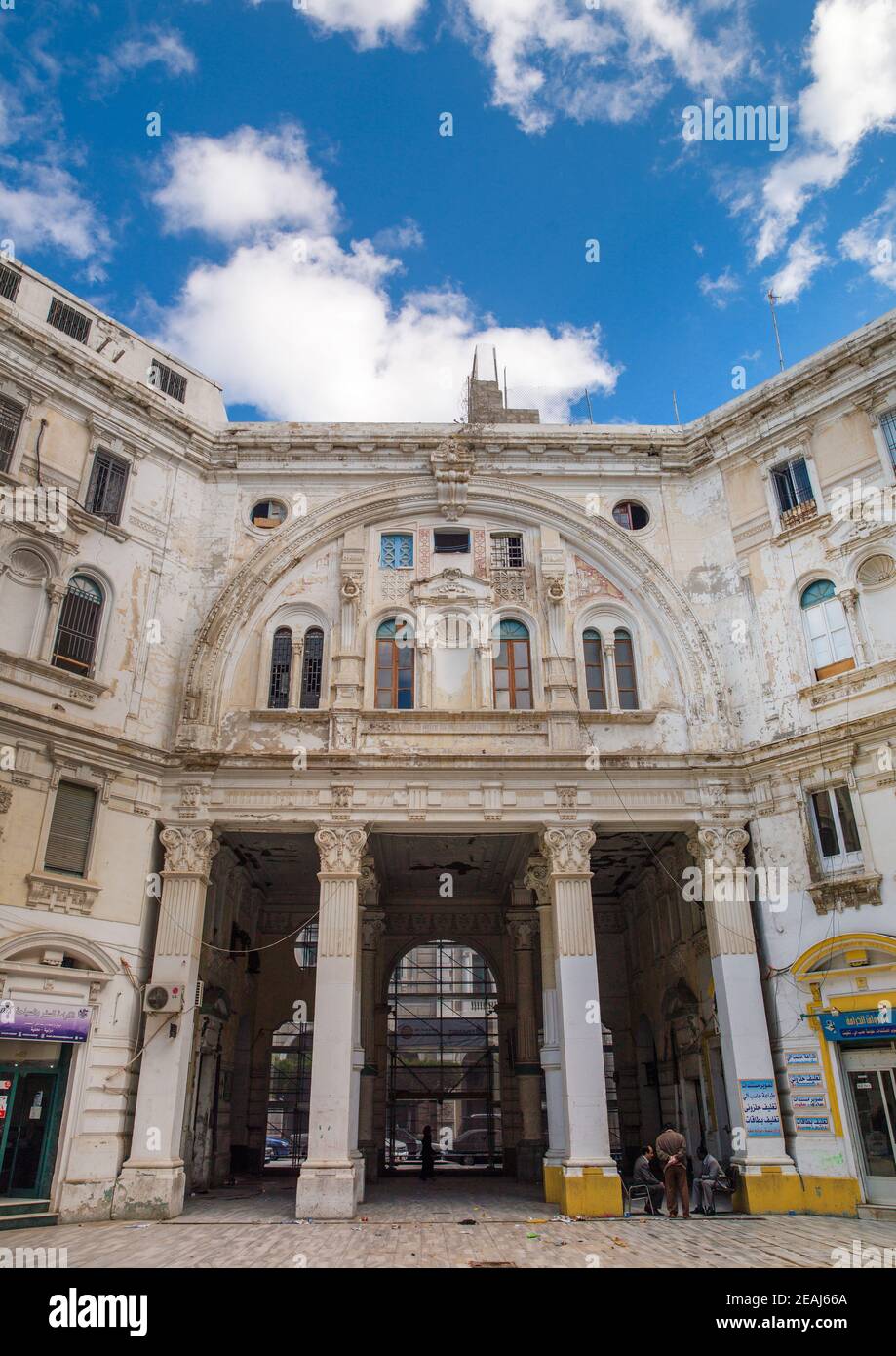 Building from the italian settlement, Tripolitania, Tripoli, Libya ...