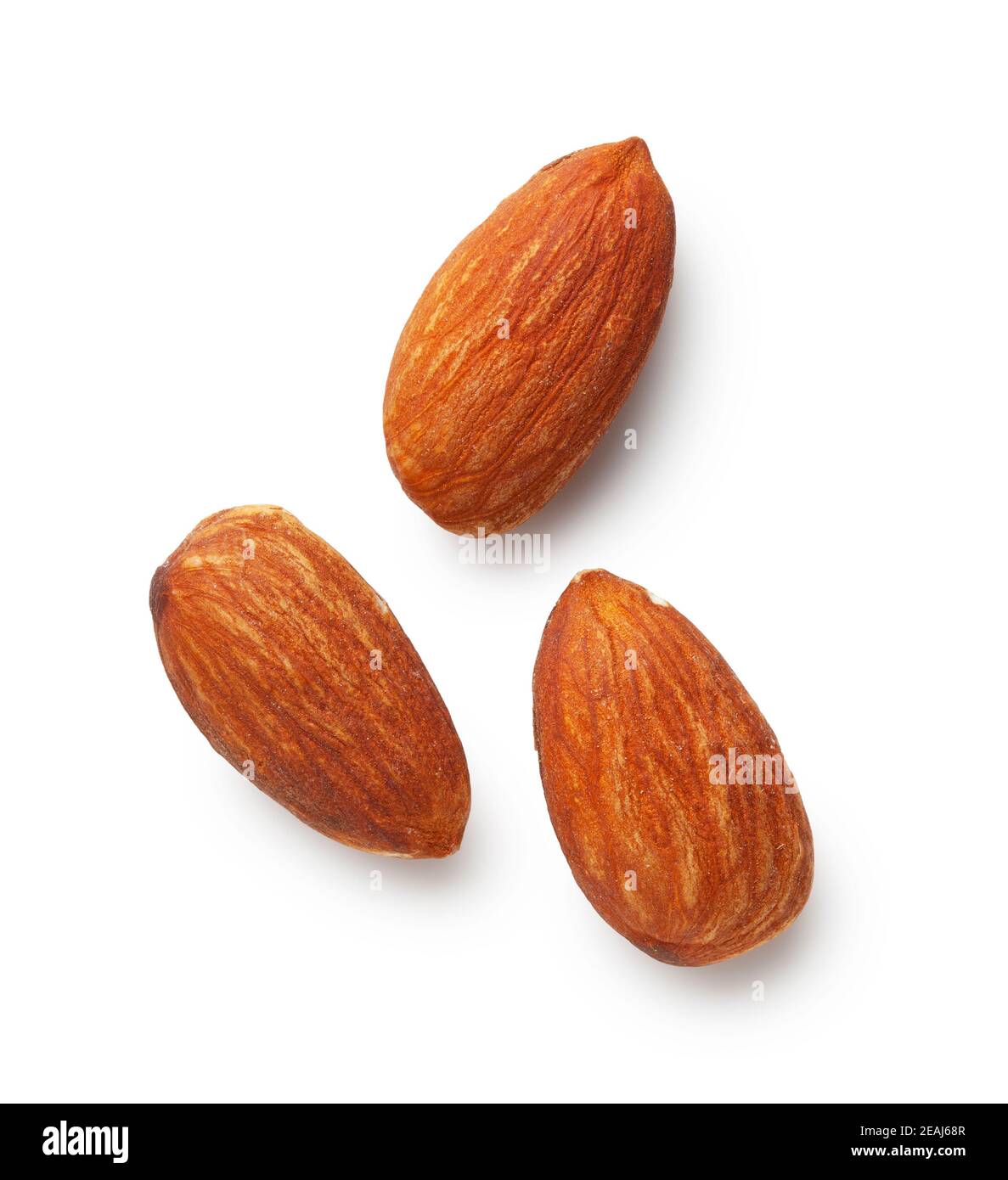 pile of almonds seeds isolated on white background Stock Photo - Alamy