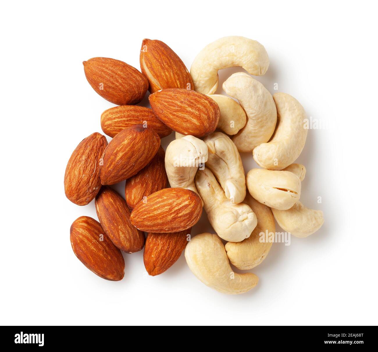 Assorted mixed nuts on white background Stock Photo - Alamy
