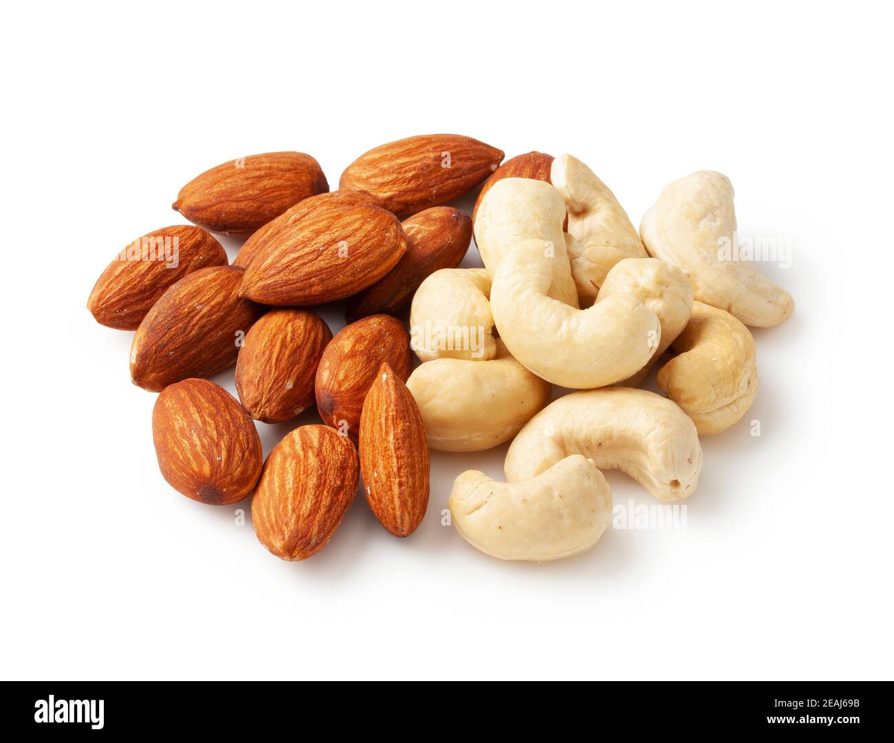 Assorted mixed nuts on white background Stock Photo - Alamy