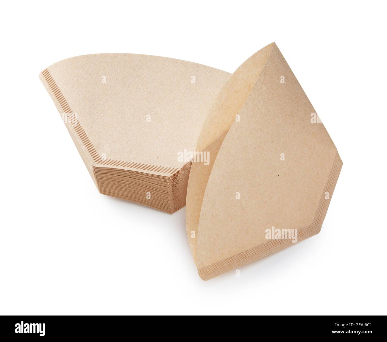 coffee filters isolated on a white background Stock Photo - Alamy