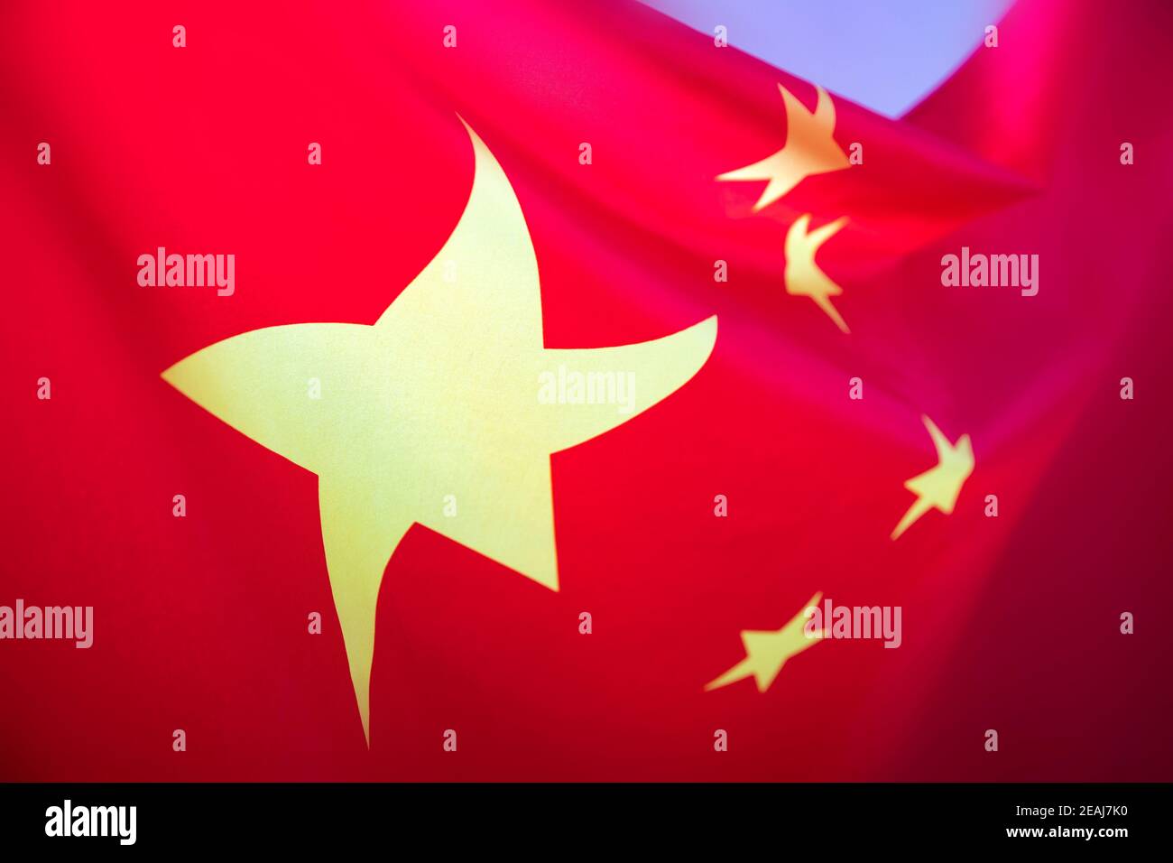China waving flag Stock Photo - Alamy