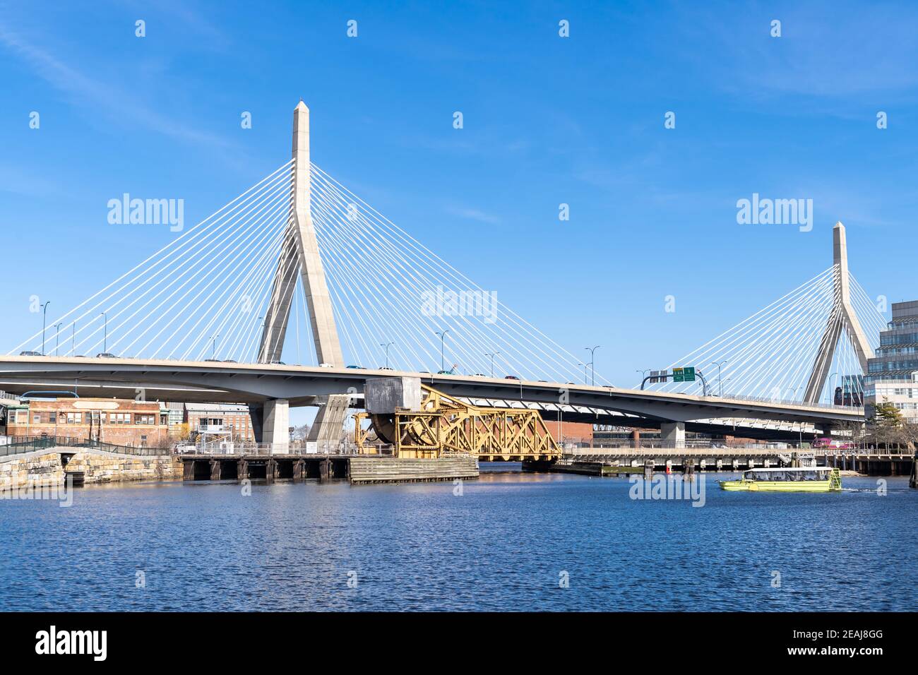Boston Zakim bridge Stock Photo - Alamy