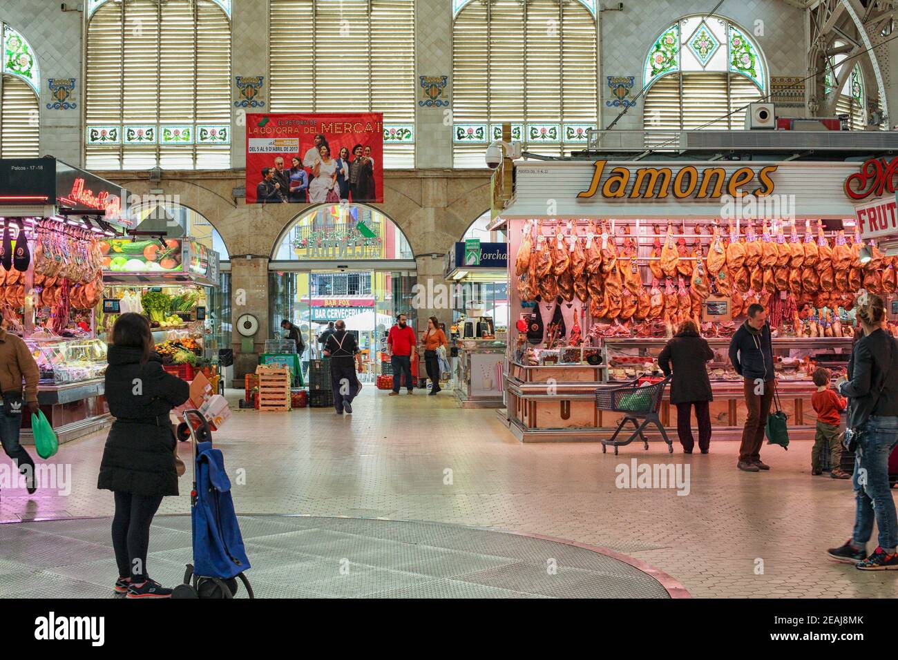 Interior view of food stalls hi-res stock photography and images - Alamy