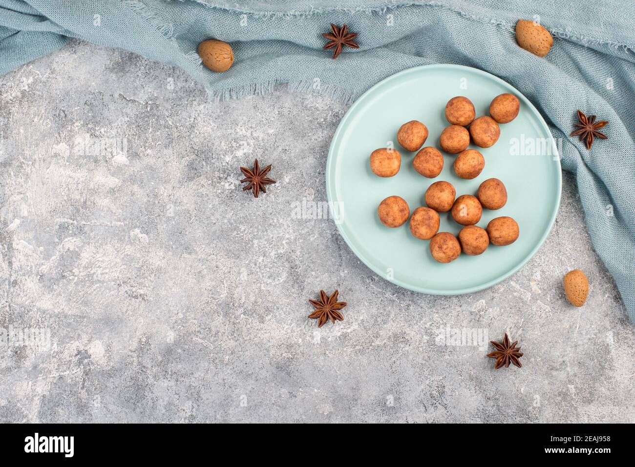 Marzipan potatoes, in german called Marzipankartoffeln, with cacao ...