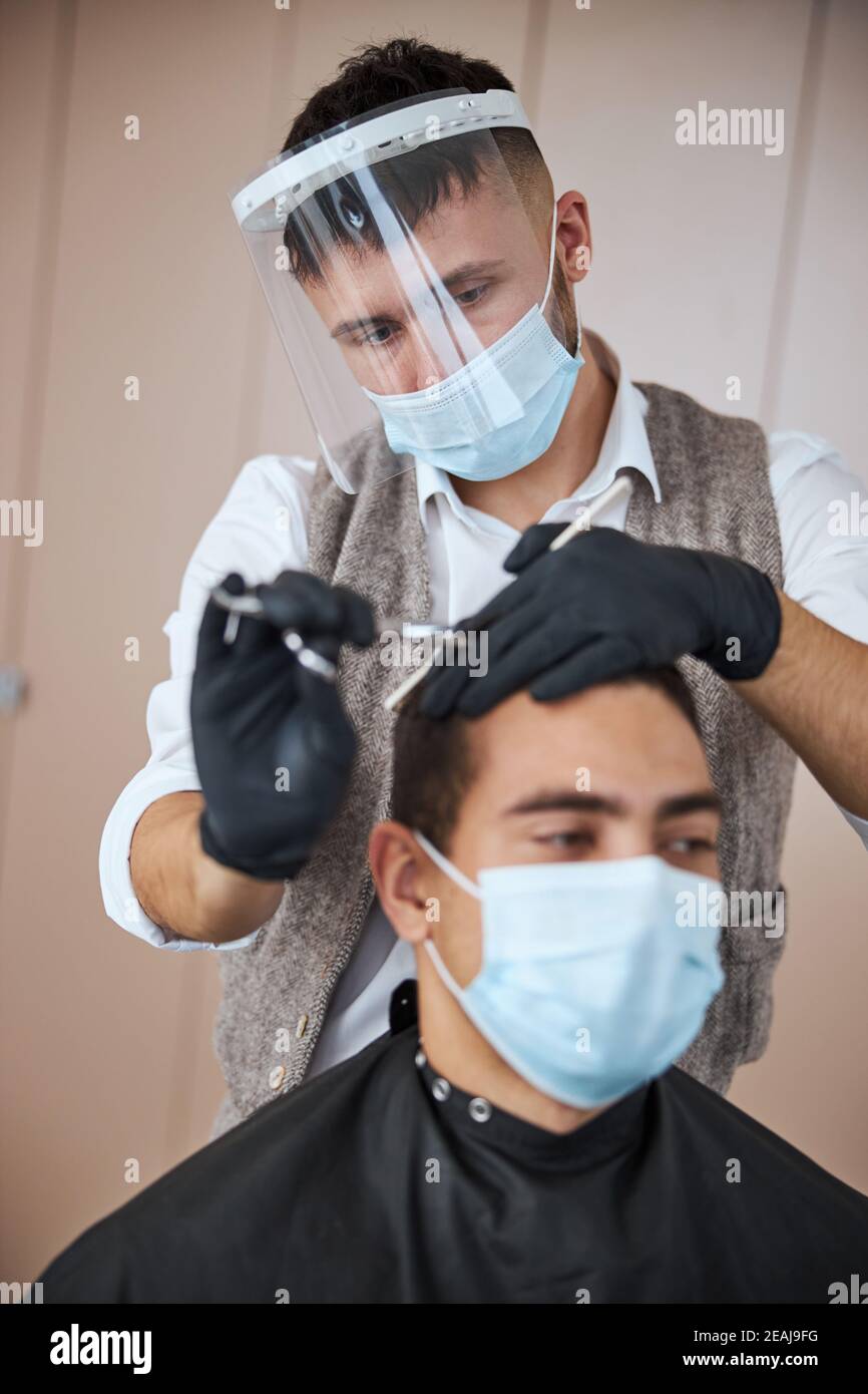 Crew cut hairstyle hi-res stock photography and images - Alamy