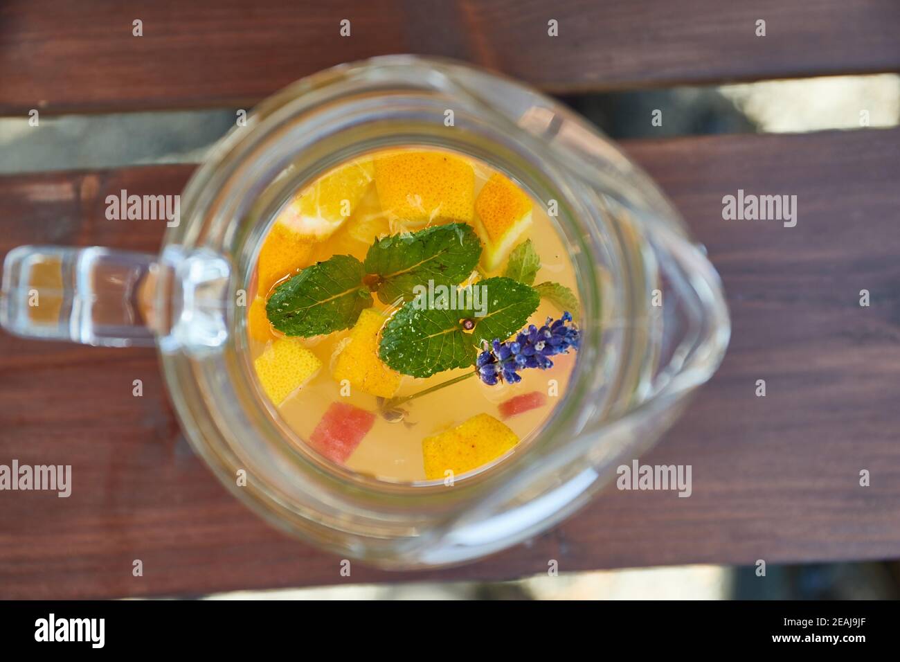 Serving lemonade in summer Stock Photo - Alamy