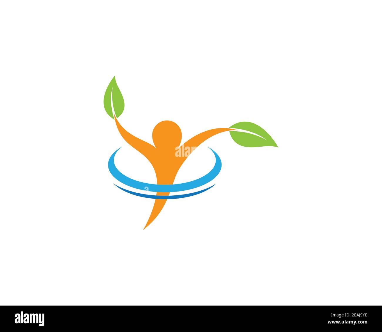 Health logo symbol human hi-res stock photography and images - Alamy