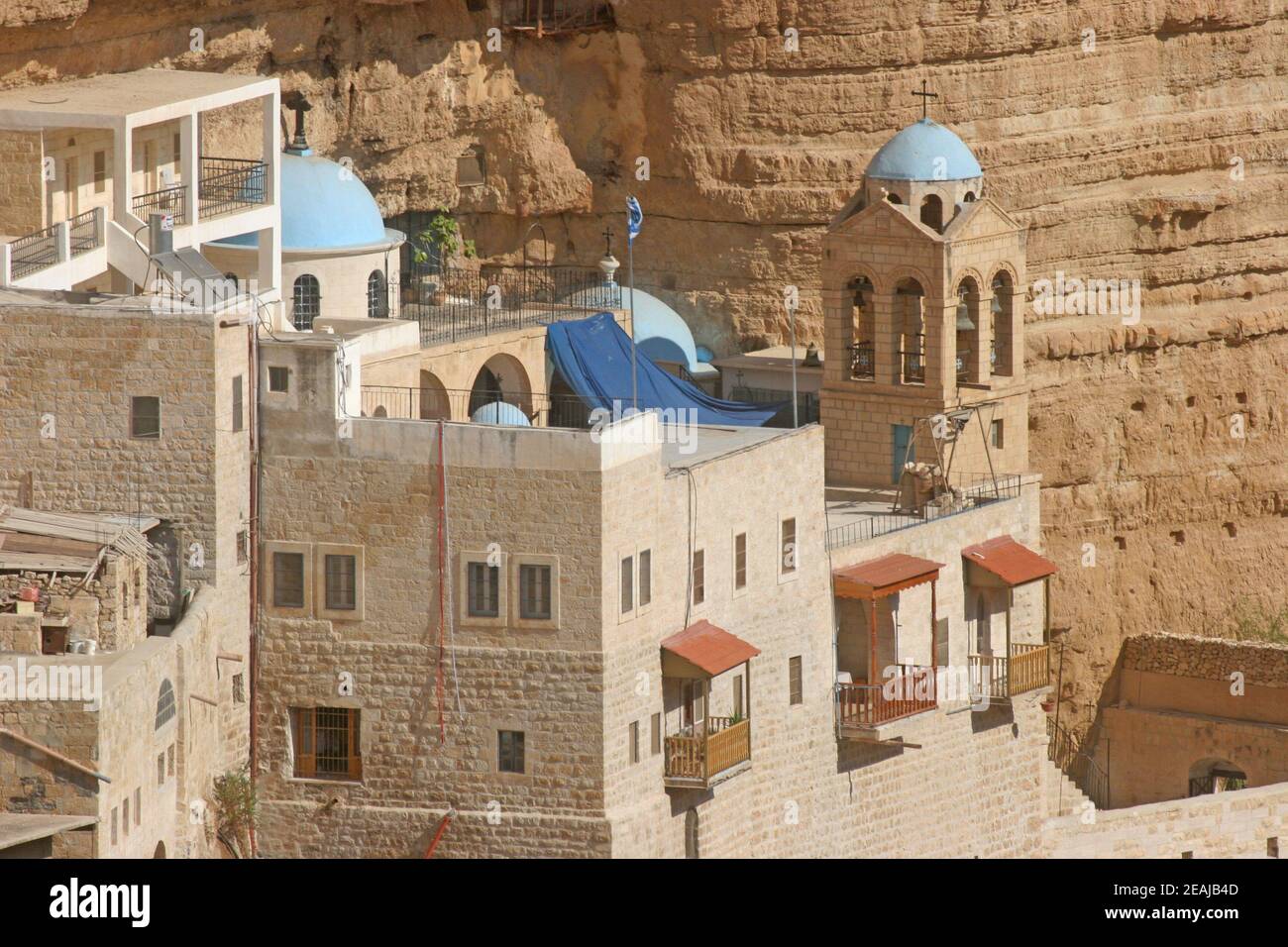 Saint George monastery in Judea desert Stock Photo - Alamy