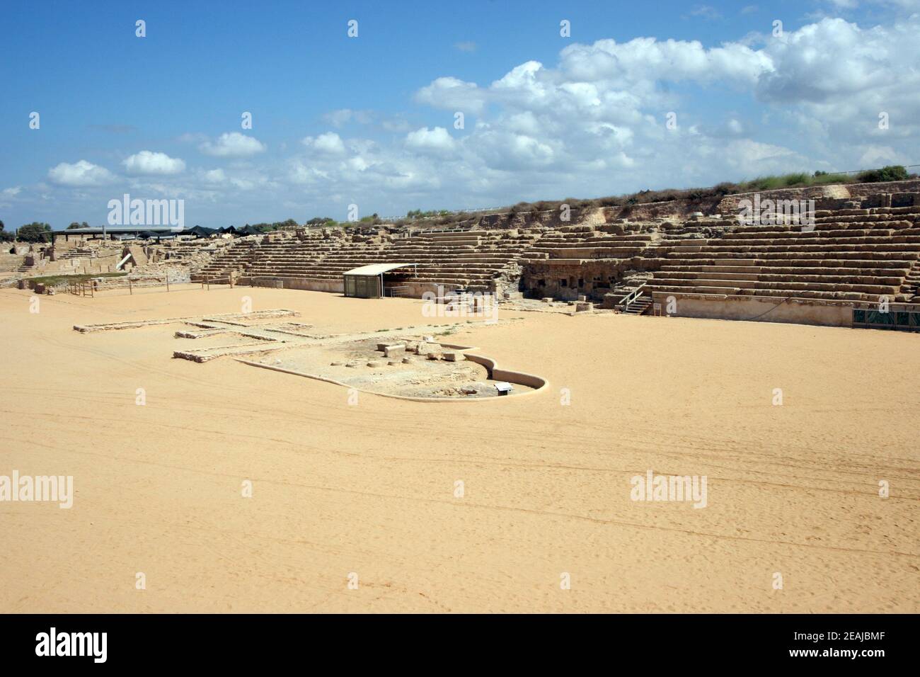 Ancient Roman hippodrome in Caesarea, Israel Stock Photo - Alamy